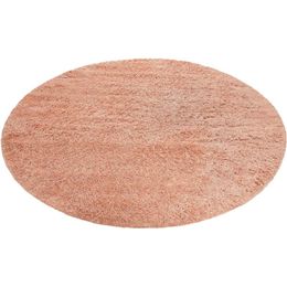 Esprit Hochflor-Teppich &raquo;Live Nature ESP-80124&laquo; rund 55 mm H&ouml;he weiche Haptik, Wohnzimmer rosa Obermaterial: 100% Polypropylen &Oslash; 200 cm 1 Stk.