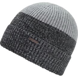 Chillouts Beanie »Felix Hat« in Two-Tone Optik mit Umschlag dark grey