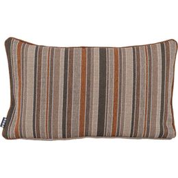 HOCK H.O.C.K. Dekokissen &raquo;Inca&laquo; im schicken Streifenlook, Kissenh&uuml;lle mit F&uuml;llung, 1 St&uuml;ck braun + gestreift Kissen: 100% Polyester B/L: 30 cm x 50 cm