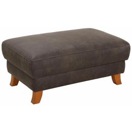 Home Affaire Hocker &raquo;Trondheim&laquo; mit Stauraum und Federkern grau Struktur weich ( 97% Polyester, 3% Baumwolle);Luxus-Microfaser ALTARA NUBUCK r (100% 