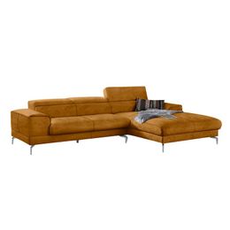 W.Schillig Ecksofa »piedroo, Designsofa mit tollem Sitzkomfort, bequem und elegant, L-Form« Kopfteilverstellung, wahlweise mit...