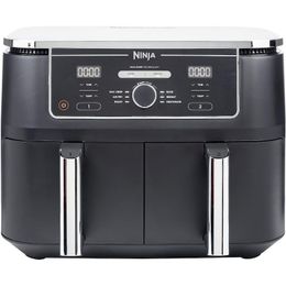 Ninja Heißluftfritteuse »Foodi AF400EU Dual Zone Airfryer« 2470 W Kapazität je 1, 4 kg, incl. 2 Crisper Gittereinsätze schwarz