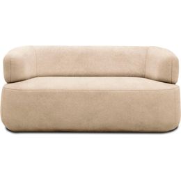 DOMO collection 2-Sitzer &raquo;800012 Designsofa, komfortabel und elegant, organische Formensprache&laquo; Formsch&ouml;ner 2-Sitzer beige 95% Polyester, 5% Nylon