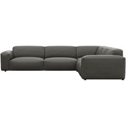 FLEXLUX Ecksofa »Lucera, super bequem durch hochwertigen Sitzaufbau mit Kaltschaum« modern & anschmiegsam, L-Form, Designsofa Warm Mineral Grey