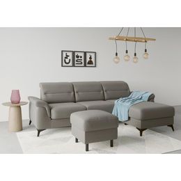 Sit & More sit&more Stauraumhocker &raquo;Sinatra&laquo; Sitzfl&auml;che ist abnehmbar, mattschwarze Metallf&uuml;&szlig;e braun 100% Polyester