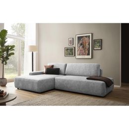 Inosign Ecksofa »TORGE, Schlafsofa Cord, Samtvelours u. Strukur fein, Couch in L-Form« Schlaffunktion und Bettkasten, Liegefläche: 210x125 cm,...