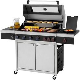 Tepro Gasgrill »Keansburg 6 Special Edition« BxTxH: 152x62x118 cm schwarz/edelstahlfarben