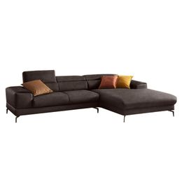 W.Schillig Ecksofa &raquo;Piedroo, Designsofa mit tollem Sitzkomfort, elegant und bequem, L-Form&laquo; Kopfteilverstellung, wahlweise mit Sitztiefenverstellung, 