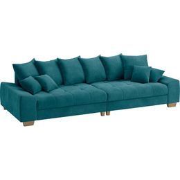 Big-Sofa &raquo;Nikita II&laquo; mit Kaltschaumpolsterung bis 140kg belastbar blau Memphis (Grundgewebe - 100% Polyester; Nutzschicht- 90% Polyester / 10% 
