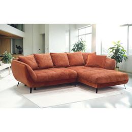 exxpo - SOFA FASHION Ecksofa »Midway mit einfacher Easy-Lift-Bettfunktion, bequem und modern« inkl. Bettfunktion und praktischem Bettkasten, L-Form...