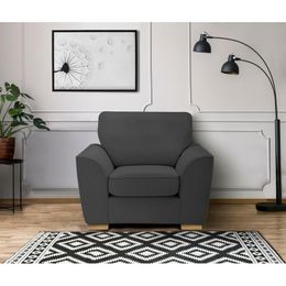 Home Affaire Sessel &raquo;Savoy Cocktailsessel&laquo; gem&uuml;tlicher Sessel, in 2 Bezugsqualit&auml;ten grau Struktur weich (100% Polyester);Struktur fein (100% 