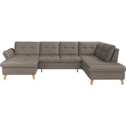 Sit & More sit&more Wohnlandschaft &raquo;G&ouml;teborg&laquo; inkl. Sitztiefenverstellung, wahlweise mit Bettfunktion & Bettkasten grau