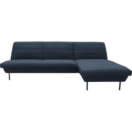 LOOKS by Wolfgang Joop Ecksofa &raquo;LOOKS IX L-Form&laquo; Quersteppung, ohne Armlehnen blau 100% Polyester