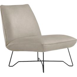 Egoitaliano Sessel »Lia Loungesessel, elegant und stylisch, toller Sitzkomfort« extravaganter Designsessel, Solitärsessel opal grau
