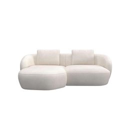 FLEXLUX Wohnlandschaft &raquo;Torino, rund, L-Form, Sofa-Ecke mit Recamiere, Longchair-Sofa&laquo; Modernes, organisches Sofa-Design, Kaltschaum, 