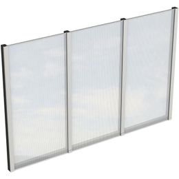 Skan Holz SKANHOLZ Carport-Seitenwand m. Polycarbonat, freistehend Anthrazit