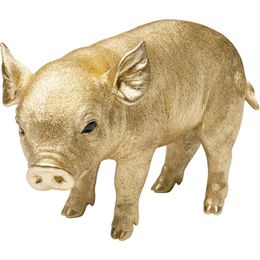 KARE DESIGN Dekofigur »Deko Figur Baby Pig 38cm« goldfarben