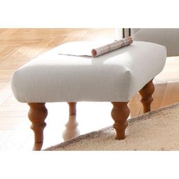 Home Affaire Hocker »Lord« mit echter Chesterfield-Knopfheftung beige