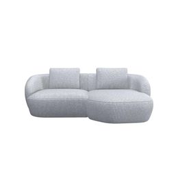 FLEXLUX Wohnlandschaft »Torino, rund, L-Form, Sofa-Ecke mit Recamiere, Longchair-Sofa« Modernes, organisches Sofa-Design, Kaltschaum,...