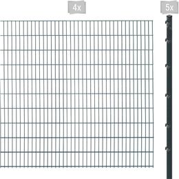 Arvotec Doppelstabmattenzaun &raquo;ESSENTIAL 203 zum Einbetonieren&laquo; Zaunh&ouml;he 203 cm, Zaunl&auml;nge 2 - 60 m anthrazit