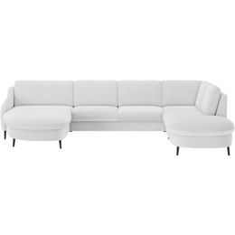Sit & More sit&more Wohnlandschaft &raquo;Soul U-Form&laquo; wahlweise mit Bett und Bettkasten silber 100% Polyester