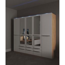 Priess Kleiderschrank »Schrank Garderobe Wäscheschrank Barcelona in 5 Breiten« viel Stauraum, geräumige Schubkästen, mit Spiegel, MADE IN GERMANY...
