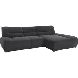 DOMO collection Ecksofa »Cesena moderne Polsterecke mit flachen Armlehnen, L-Form« fester Sitzkomfort, frei im Raum stellbar anthrazit