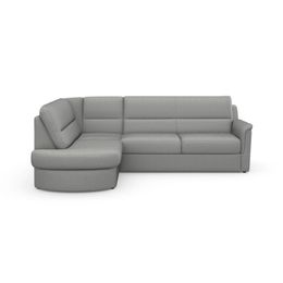 Sit & More SIT&MORE Ecksofa »Panini L-Form« wahlweise mit Vorziehsitz und Bettkasten grau