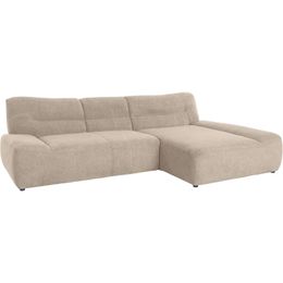 DOMO collection Ecksofa »Cesena moderne Polsterecke mit flachen Armlehnen, L-Form« fester Sitzkomfort, frei im Raum stellbar beige