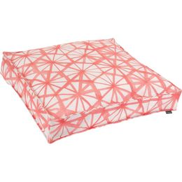 HOCK H.O.C.K. Bodenkissen »Kami« mit geometrischen Muster coral + gemustert Obermaterial: 100% Polyester B/L: 60 cm x 60 cm