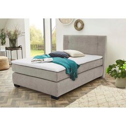 Jockenhöfer JOCKENHÖFER GRUPPE Boxspringbett »Family, inklusive 7-Zonen-TTFK-Matratzen und Kaltschaumtopper« erhältlich in den Breiten 120, 140 & 180cm beige...