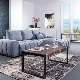 GUTMANN FACTORY Couchtisch »Titan« moderne Kombination aus Metall und Massivholz antik