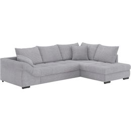 MR. COUCH Ecksofa »Allegro DuraFlex, L-Form« Hochschläfer-Bettauszug, Kaltschaumpolsterung, bis 140 kg belastbar Stripes 8637 warm grey 0