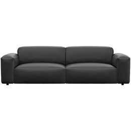FLEXLUX 3-Sitzer »Lucera Sofa, super bequem durch hochwertigen Sitzaufbau mit Kaltschaum« modern & anschmiegsam, Designsofa Deep Black