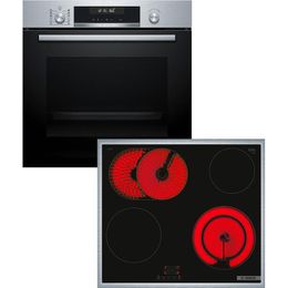 Bosch Backofen-Set &raquo;HBD671CS62&laquo; mit Teleskopauszug nachr&uuml;stbar Pyrolyse-Selbstreinigung AirFry-Funktion Schwarz, Edelstahl AirFry-Funktion &ndash; die...