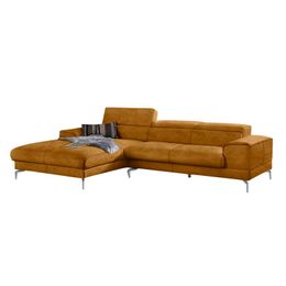 W.Schillig Ecksofa »piedroo, Designsofa mit tollem Sitzkomfort, bequem und elegant, L-Form« Kopfteilverstellung, wahlweise mit...