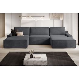 Trendmanufaktur Wohnlandschaft »Challenge, Schlafsofa mit Bettkasten, Couch in U-Form, Breite 333 cm« XXL Sofa mit Bettkasten & Schlaffunktion,...
