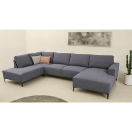 Home Affaire Wohnlandschaft »Tournon U-Form, XXL Sofa, Breite 333 cm, Webstoff, Chenille« Designsofa im nordischen Stil, Wellenunterfederung,...