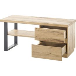 MCA furniture Sitzbank »Yorkshire« Breite ca. 108 cm Eiche + Eiche Garderobensitzbank in Crackeiche furniert