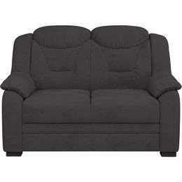 COTTA 2-Sitzer &raquo;Marcus&laquo; Sofa mit hoher R&uuml;ckenlehne grau 100% Polyester