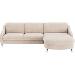 Sit & More SIT&MORE Ecksofa »Soul L-Form« wahlweise mit Bettfunktion und Bettkasten oder Schubkasten beige