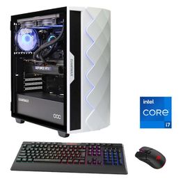GAMEMAX Gaming-PC »Diamond WT 6963« Windows 11 weiß WLAN AC, ARGB-Beleuchtung Front, 2x PS/2, 4x USB 2.0/1.1-Anschlüsse, 2x USB 3.2 Gen1, 1x LAN,...
