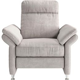 Home Affaire Sessel &raquo;Mailand Fernsehsessel&laquo; mit komfortablem Federkern-Sitz, wahlweise mit Move-Funktion grau Struktur ( 100% Polyester)