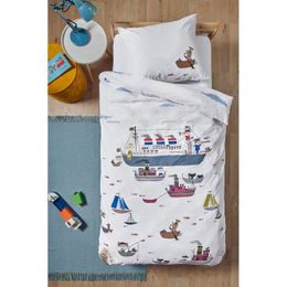 BEDDINGHOUSE X FIEP AMSTERDAM Kinderbettwäsche »Bootje Varen« multi Obermaterial: 100% Baumwolle B/L: 100 cm x 135 cm