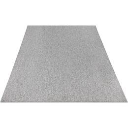 Paco Home Teppich &raquo;Barcelona 610&laquo; rechteckig 8 mm H&ouml;he Kurzflor, meliert, strapazierf&auml;hige Qualit&auml;t, Wohnzimmer Grau Obermaterial: 100%...