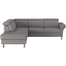 Home Affaire Ecksofa »Calypso L-Form« mit Relaxfunktion motorisch im Sofa 2, 5- Sitzer hellgrau