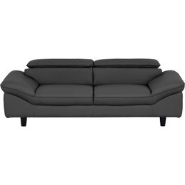 Home Affaire 3-Sitzer »Pilot« Big-Sofa mit Kopfteilverstellung anthracite