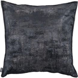 HOCK H.O.C.K. Dekokissen &raquo;Hypnos&laquo; Kissenh&uuml;lle mit F&uuml;llung, 1 St&uuml;ck schwarz + unifarben Kissen: 54% Polyester, 27% Baumwolle, 19% Polylactid B/L: 50 cm x...