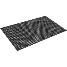 wash+dry by Kleen-Tex Teppich &raquo;Duo Pepper&laquo; rechteckig 9 mm H&ouml;he rutschhemmend, In- und Outdoor geeignet, waschbar schwarz Obermaterial: 100%...
