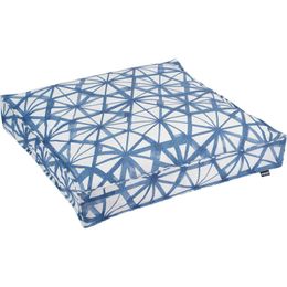 HOCK H.O.C.K. Bodenkissen &raquo;Kami&laquo; mit geometrischen Muster blau + gemustert Obermaterial: 100% Polyester B/L: 60 cm x 60 cm